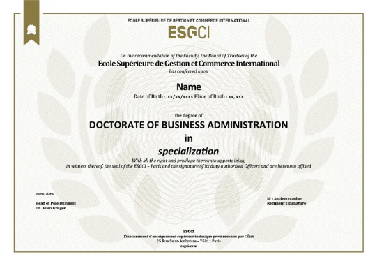 Doctorate of Business Administration (DBA) Program from ESGCI | upGrad ...