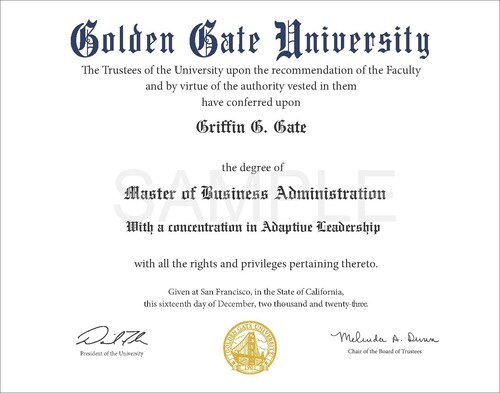 Online MBA Program from Golden Gate University for US Professionals ...